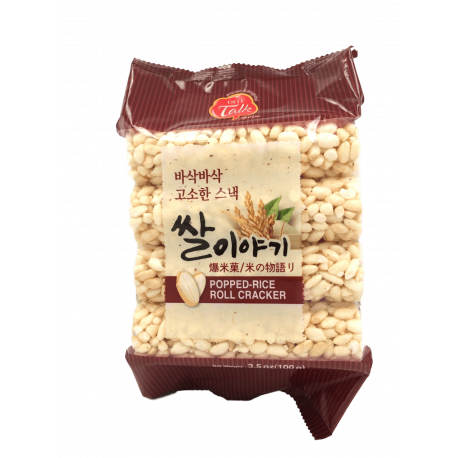 Popped Rice Roll Cracker 100g Delitalk Korea | Hengxin Oriental Supermarket